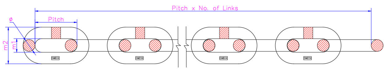 Round Link Chain (Table) - Constromech Engineering Solution